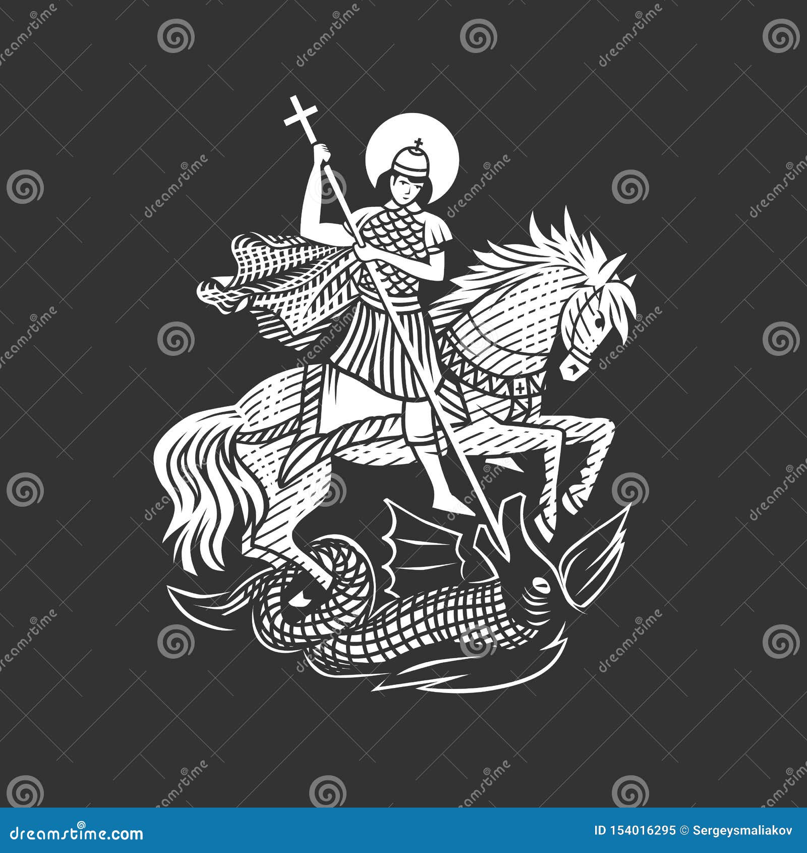 Saint George. Vector Illustration Stock Vector - Illustration of ...
