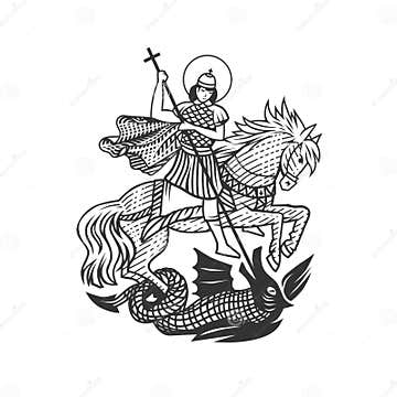 Saint George. Vector Illustration Stock Vector - Illustration of ...