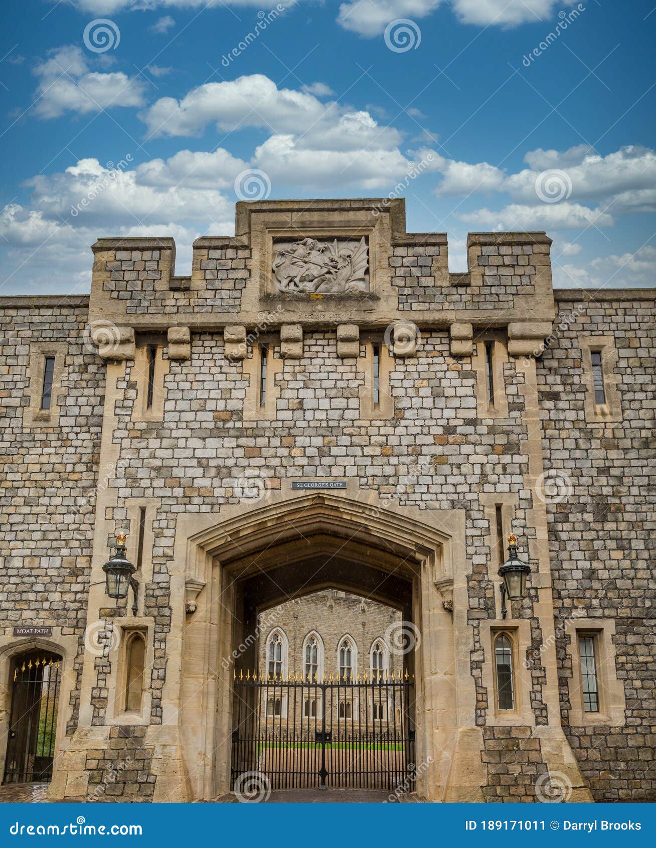 Saint Georges Gate stock image. Image of castle, britain - 189171011