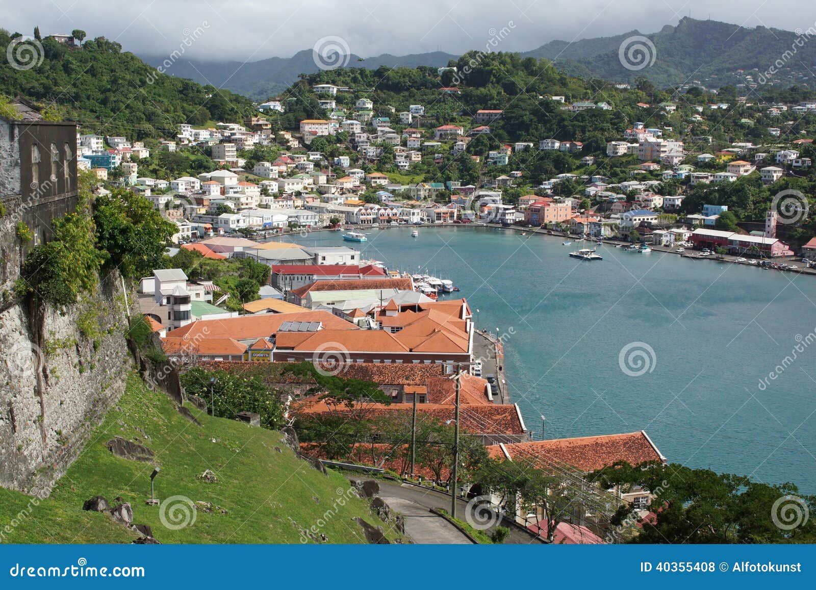 Saint Georges, Grenada, Caribbean Editorial Stock Photo - Image of ...