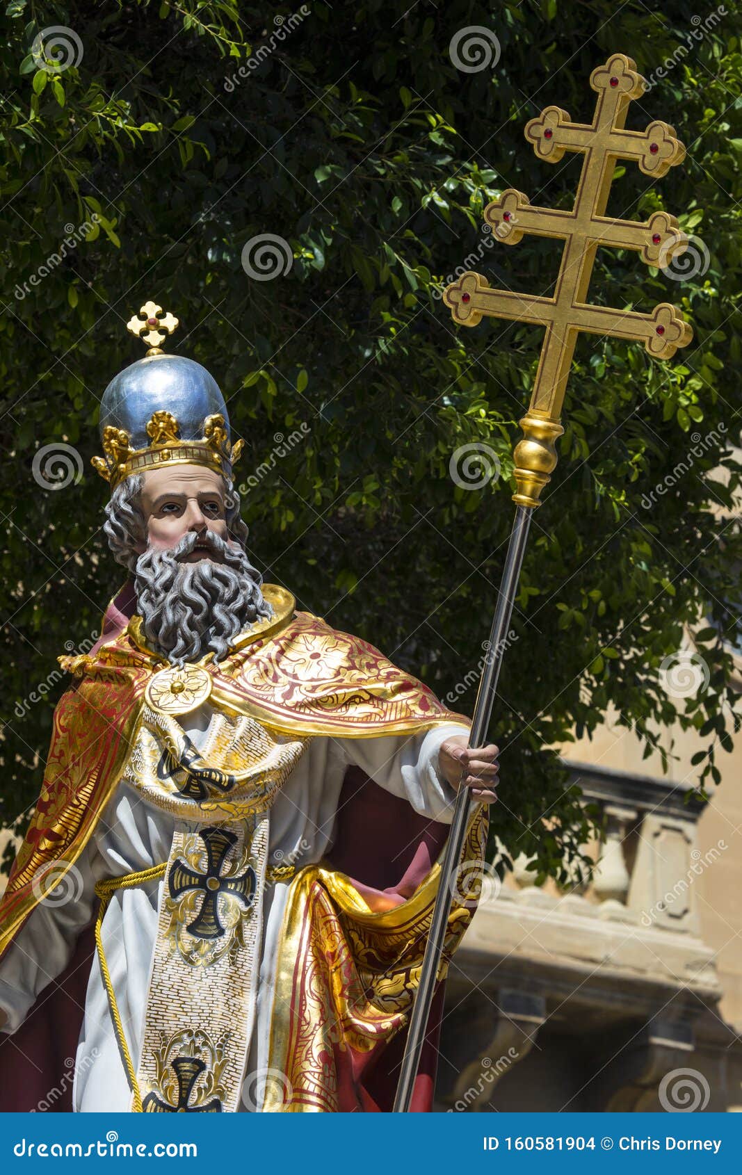 Saint Gregory Statue in Independence Square on Gozo Stock Photo - Image ...