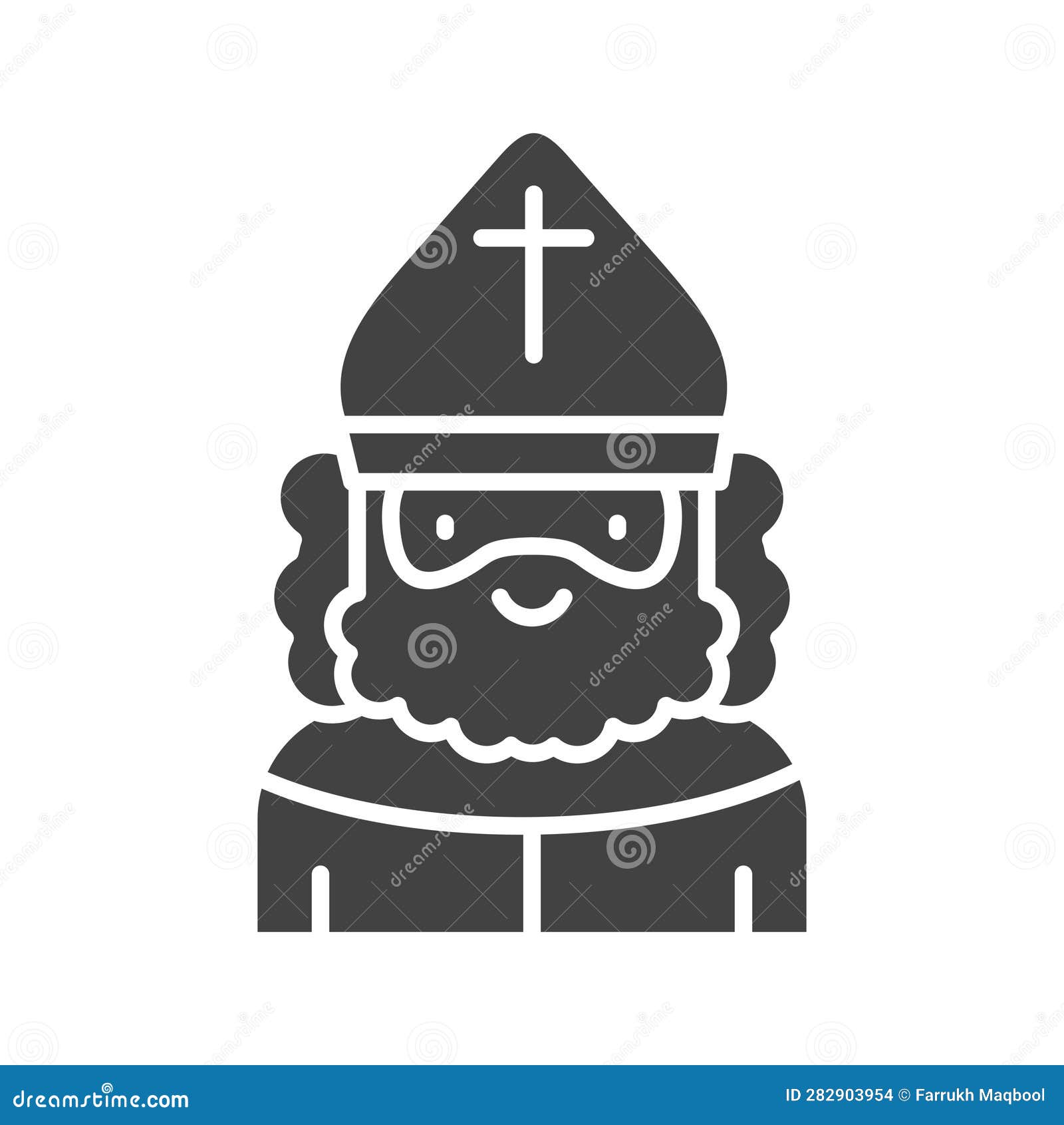 Saint Icon Image. stock vector. Illustration of symbol - 282903954