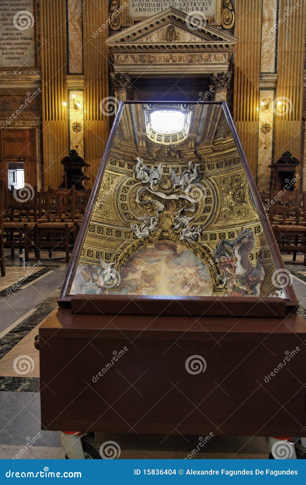 Saint Ignatius of Loyola Church Rome Stock Photo - Image of adorned ...