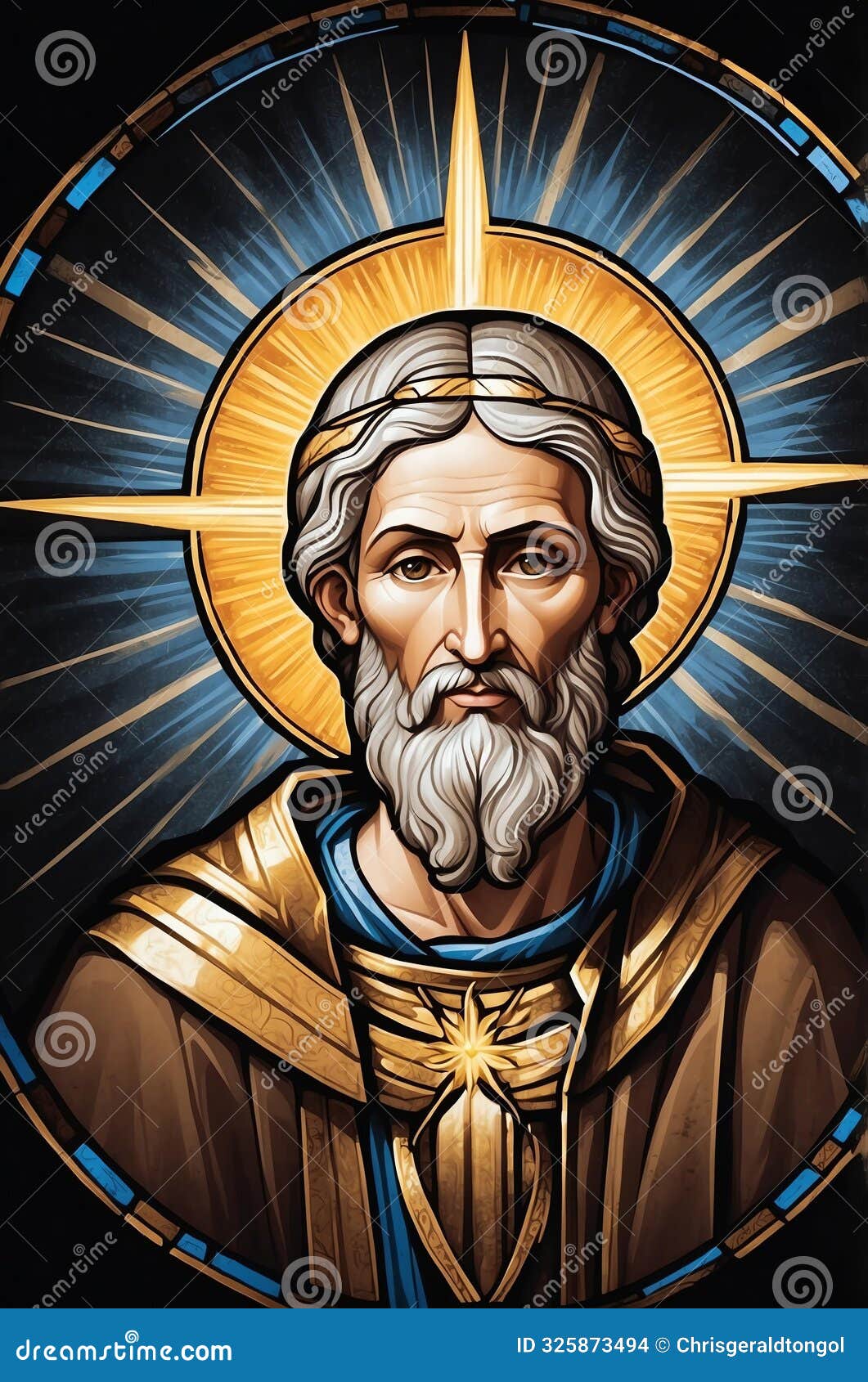 Saint James the Lesser Stylized Portrait Drawing of Co Ai Generated ...