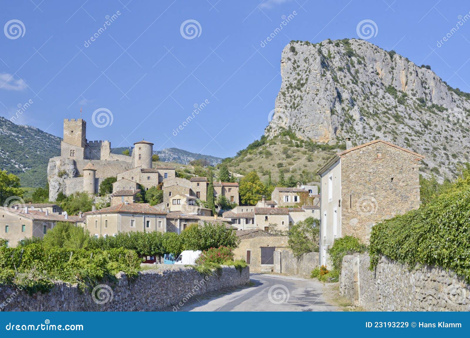 Saint Jean de Bueges stock image. Image of medieval, mountains - 23193229