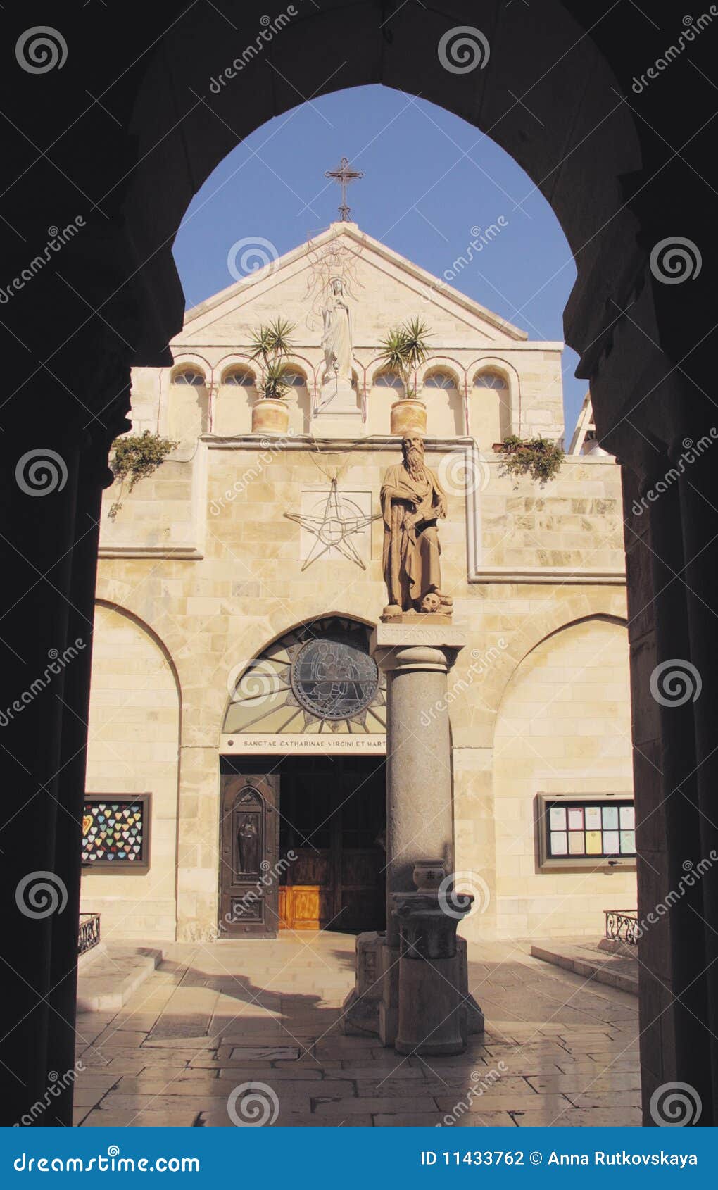 Bethlehem, Palestine, Birthplace Of Jesus Christ In The Grotto Of The ...