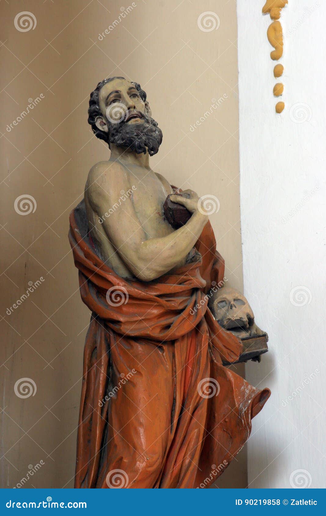 Saint Jerome stock photo. Image of arhitecture, christ - 90219858