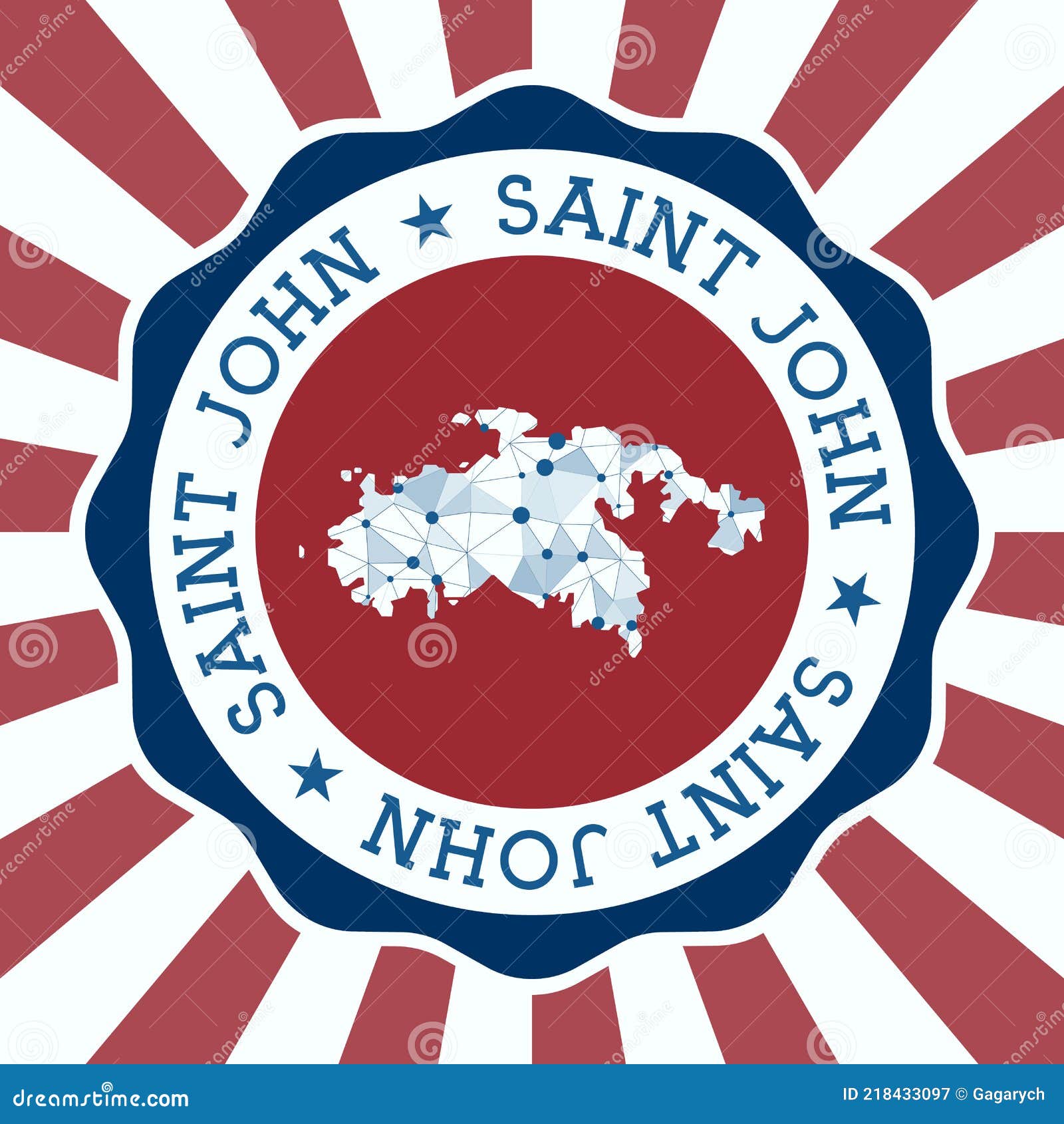 Saint John Badge. stock vector. Illustration of celebration - 218433097