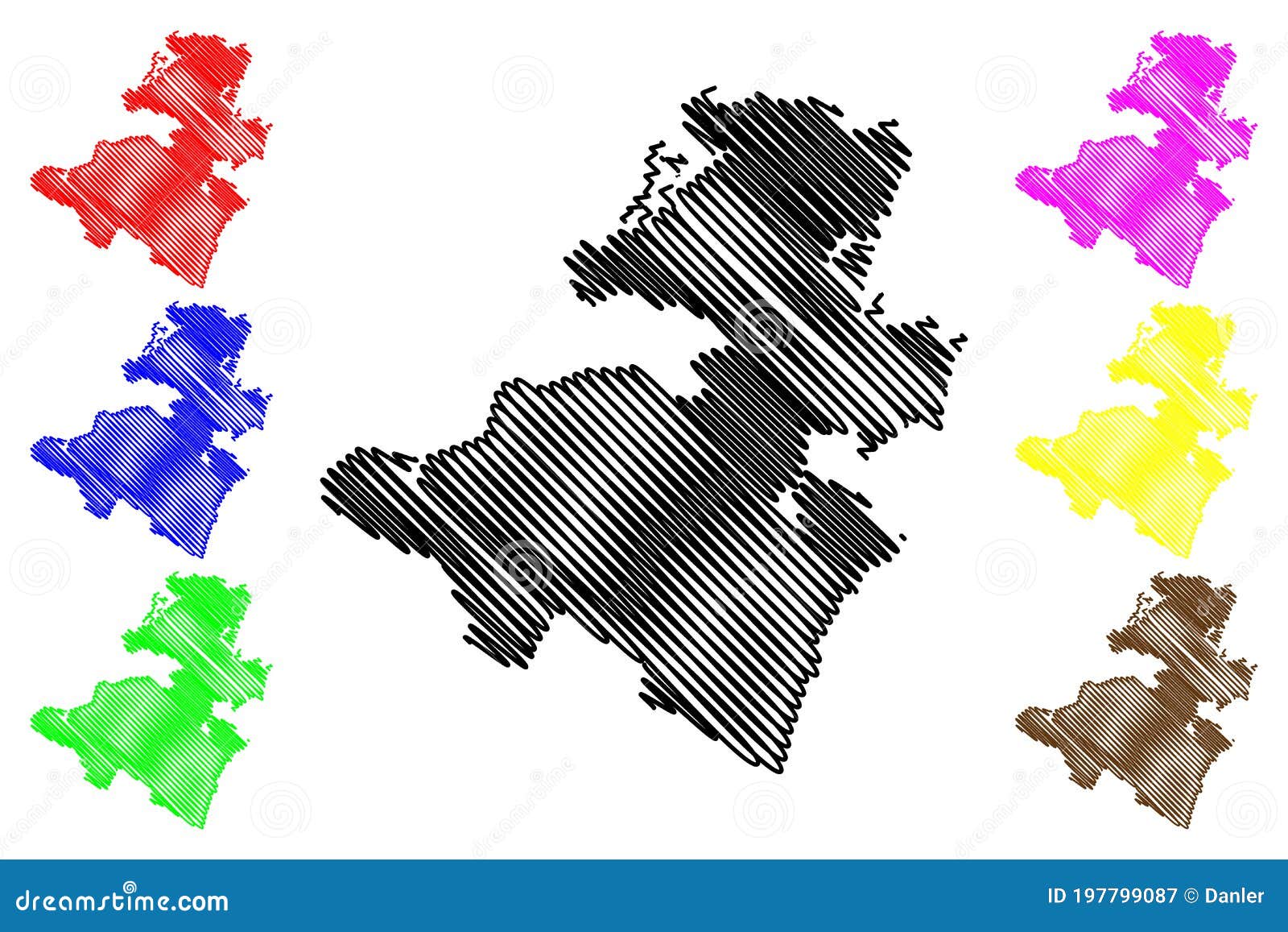 Saint John City Canada, New Brunswick Province Map Vector Illustration, Scribble Sketch City of ...