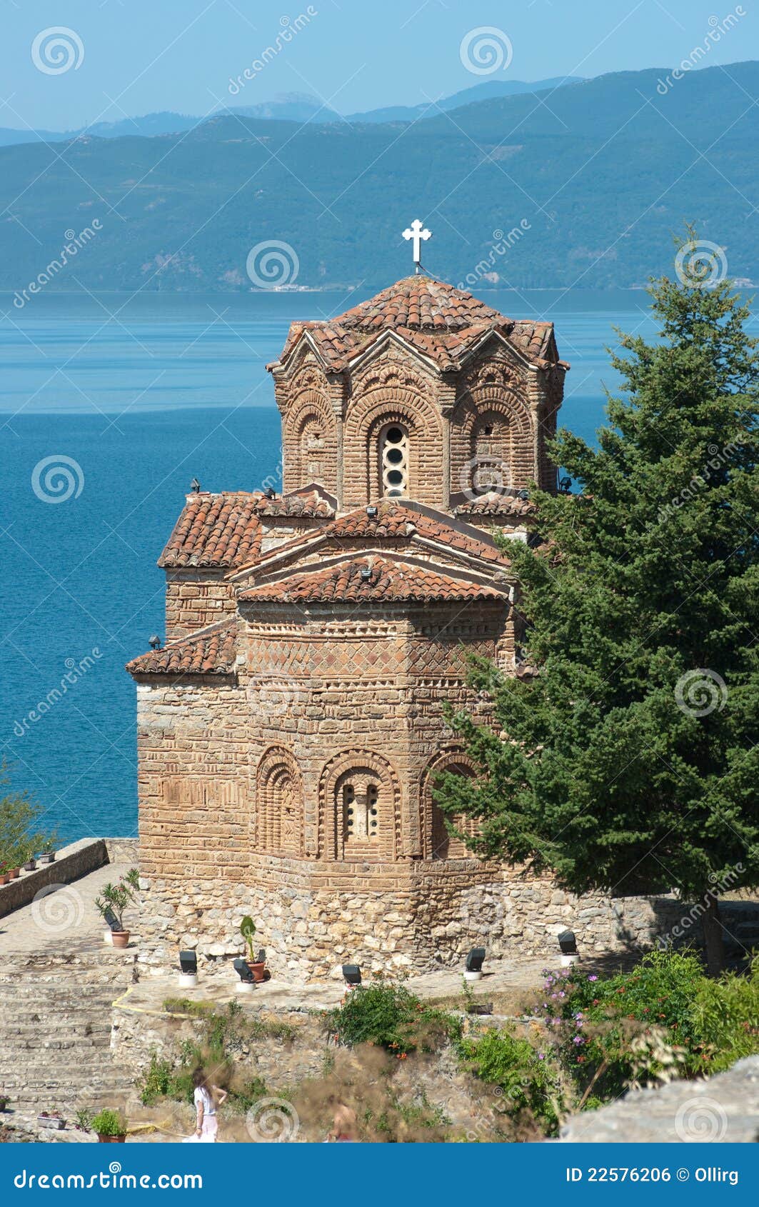 Saint John at Kaneo in Ohrid, Macedonia Stock Photo - Image of coast ...
