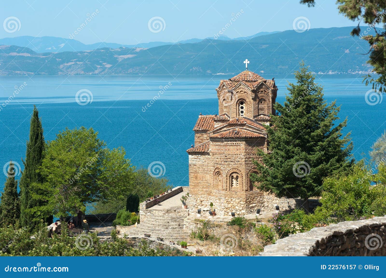 Saint John at Kaneo in Ohrid, Republic of Macedoni Stock Image - Image ...