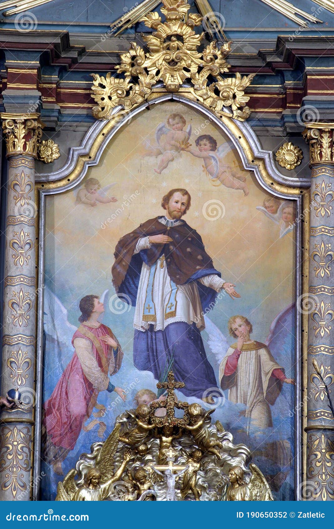 Saint John of Nepomuk stock photo. Image of cathedral - 190650352