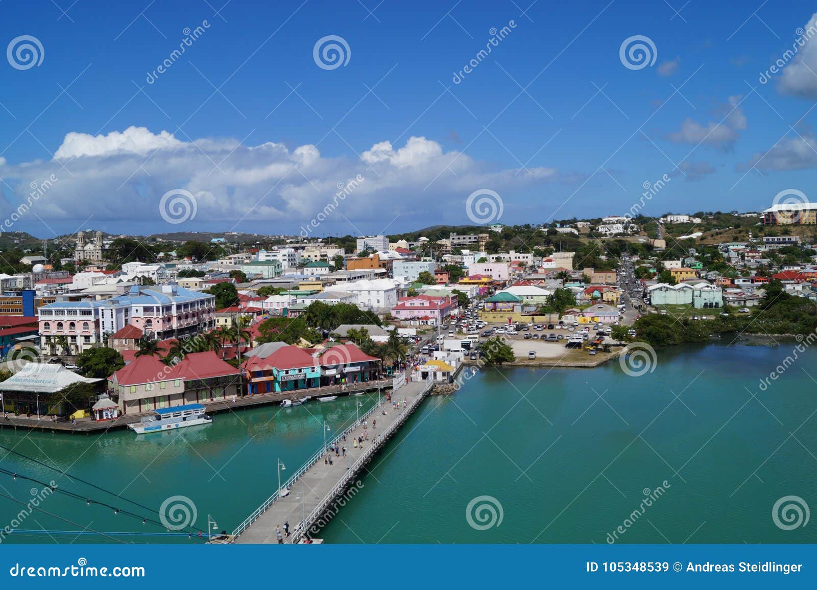 St Johns - Antigua editorial stock image. Image of blue - 105348539