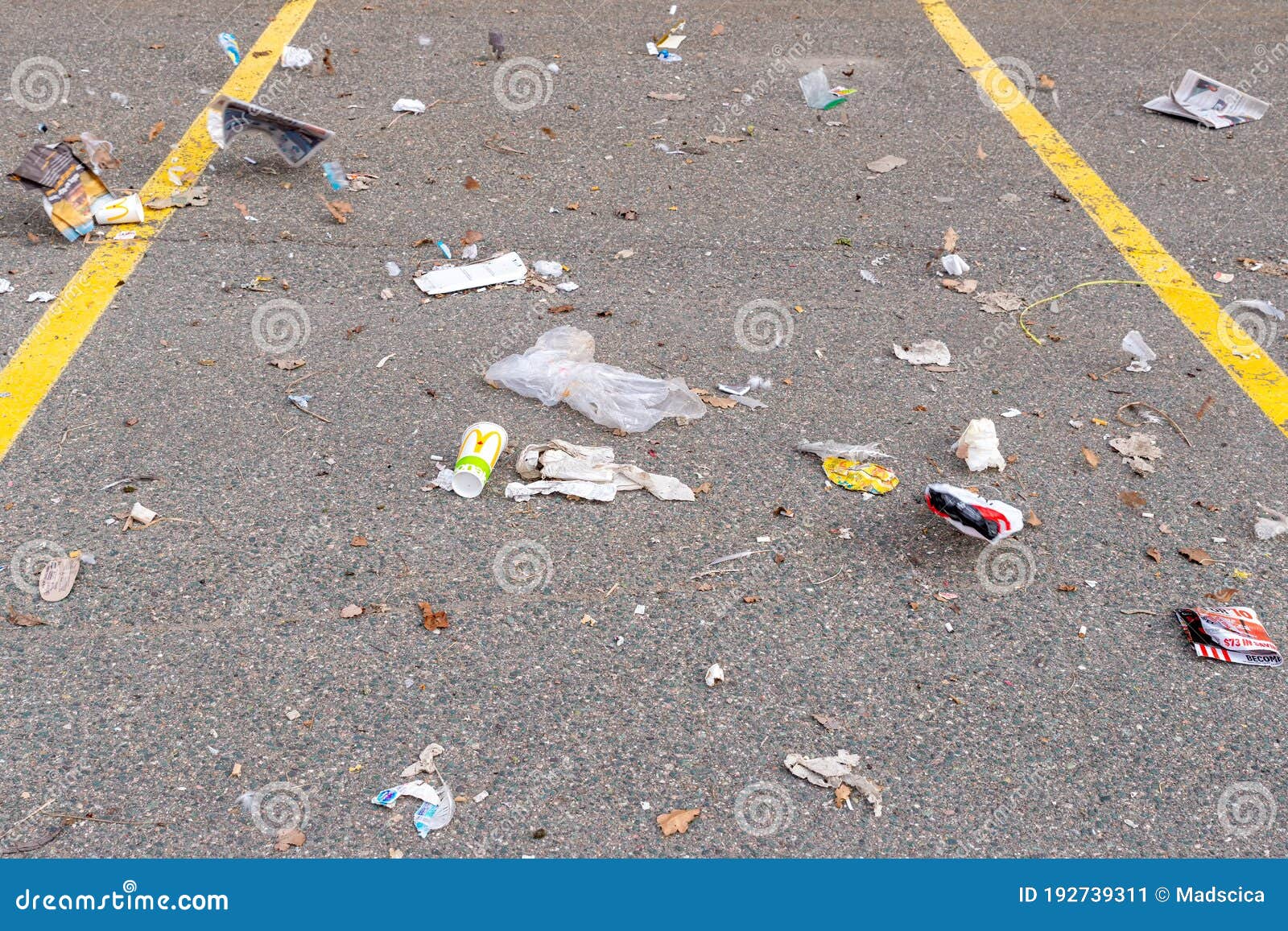 Garbage in the Wind editorial photo. Image of dump, motion - 192739311