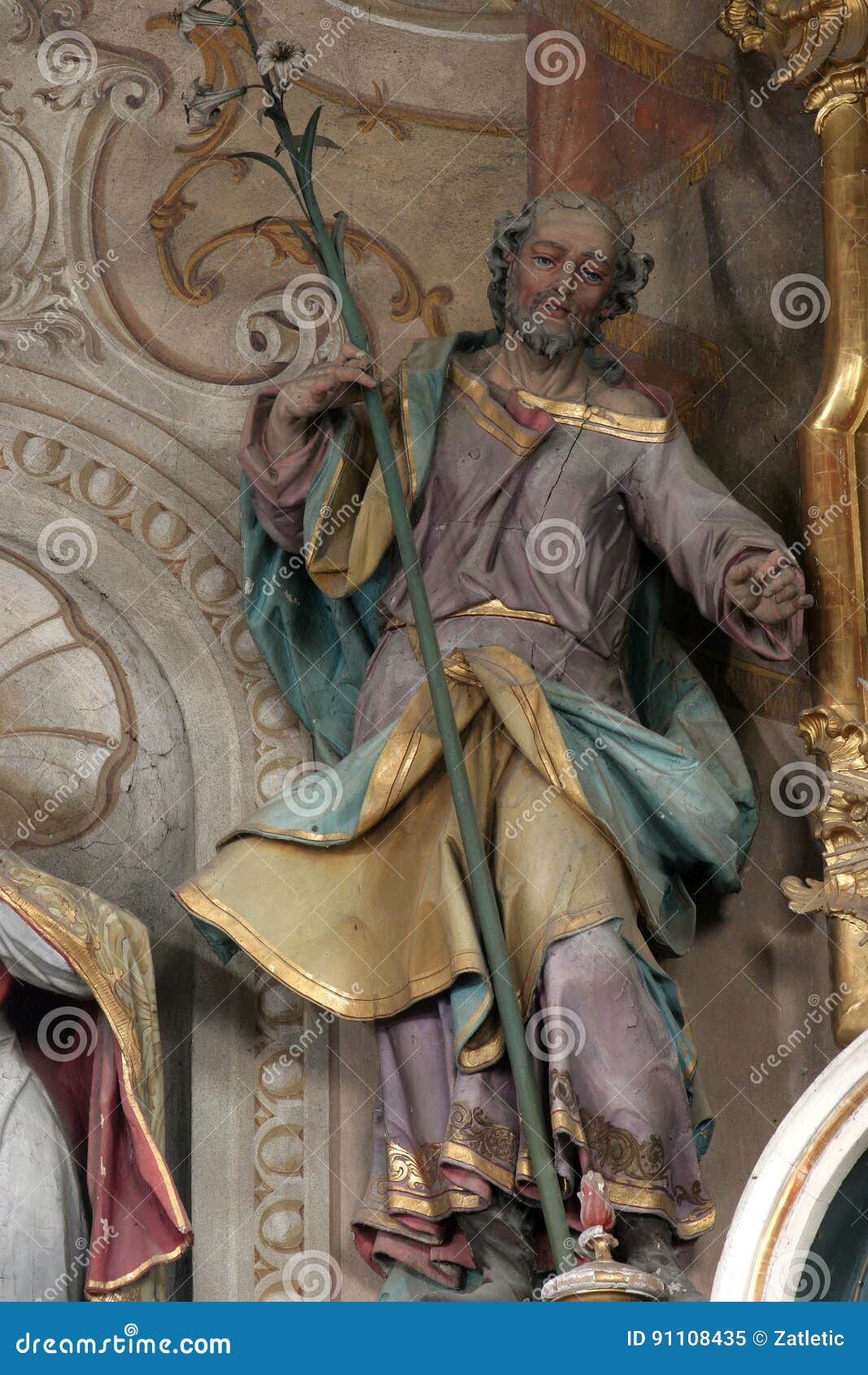 Saint Joseph image stock. Image du décoration, catholique - 91108435