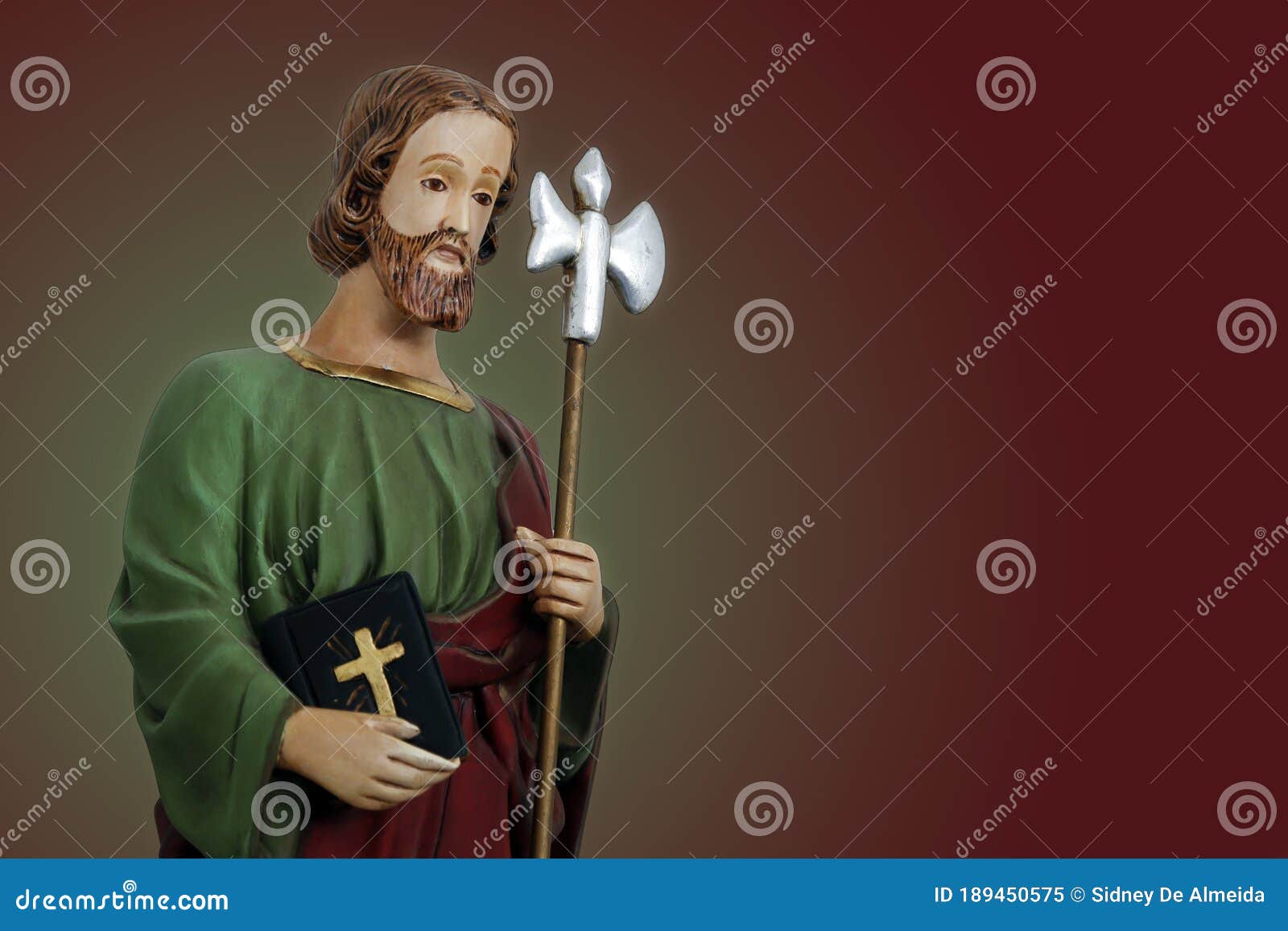Saint Jude Thaddaeus Catholic Image Church Stock Image - Image of holy ...
