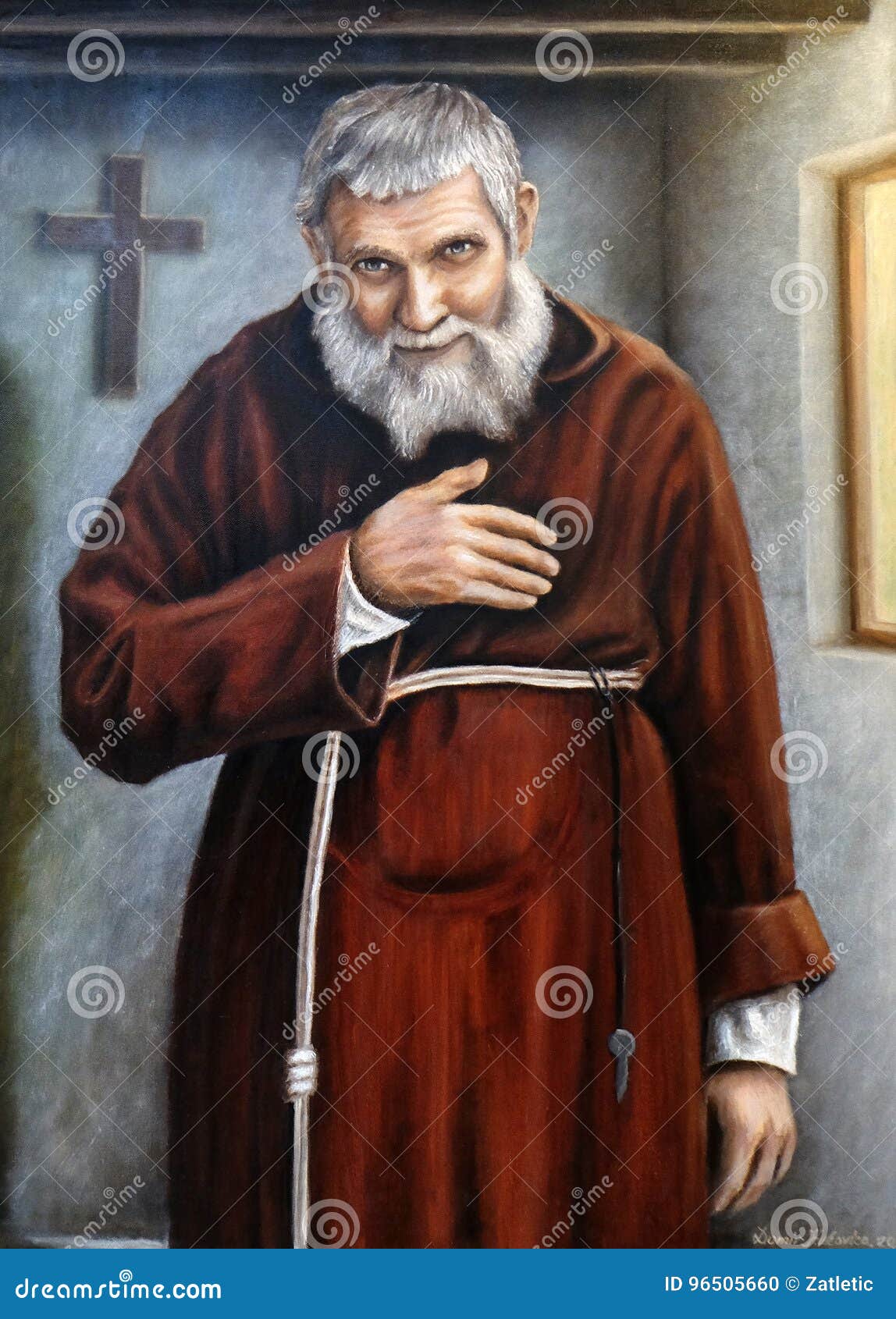 Saint Leopold Mandic photo stock. Image du ville, zagreb - 96505660