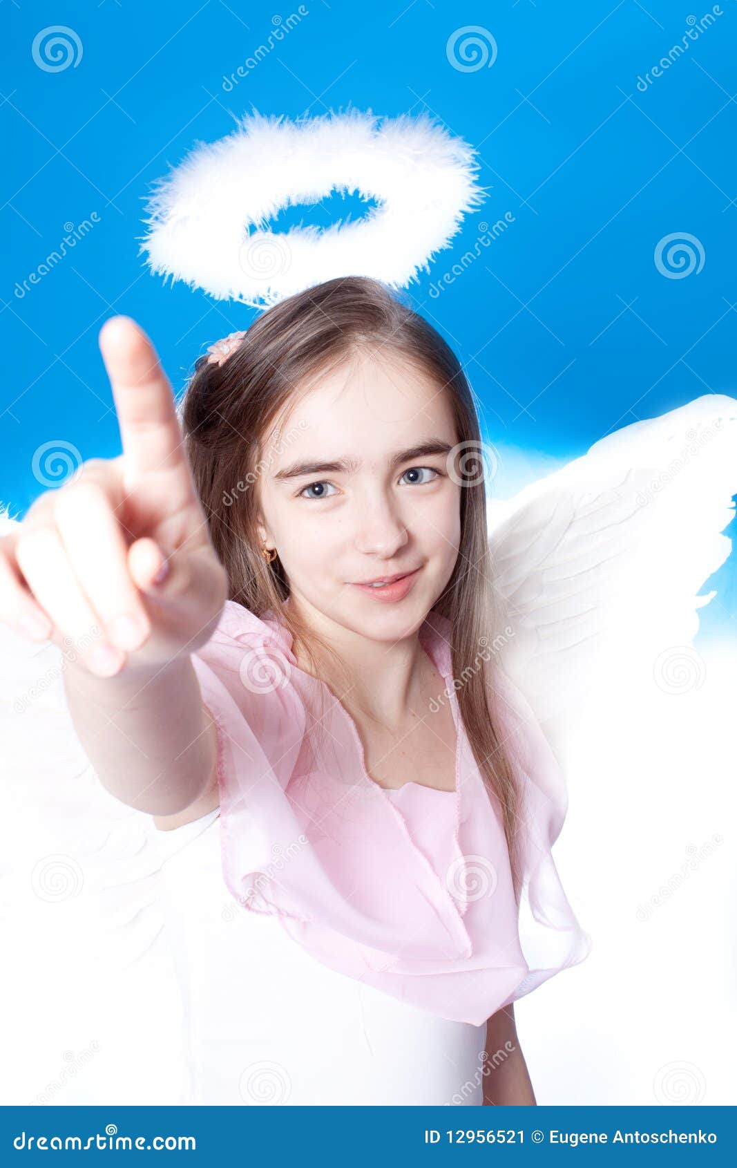 Saint little girl stock image. Image of angel, christianity - 12956521