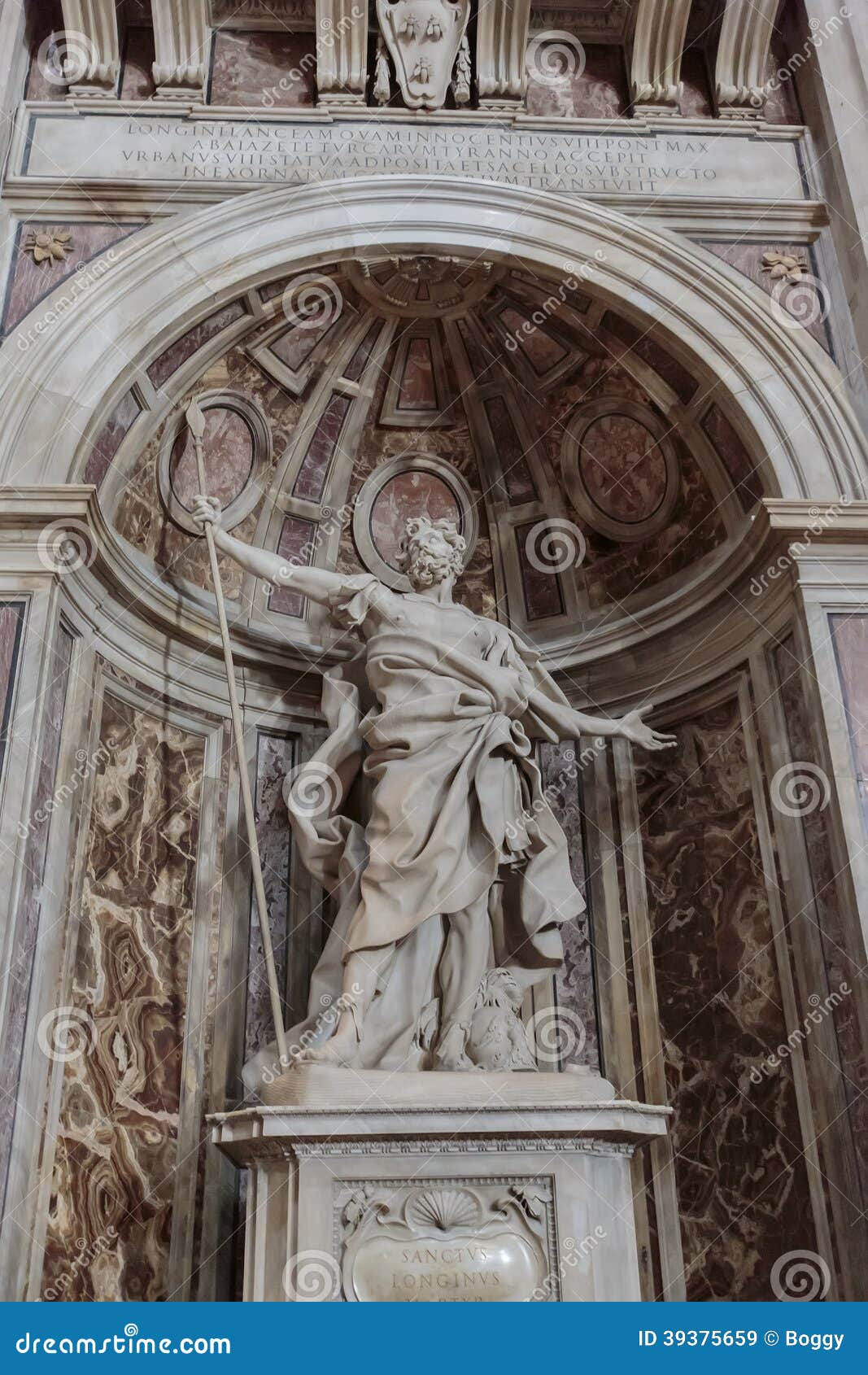 Saint Longinus in St. Peter S Basilica Editorial Stock Image - Image of ...