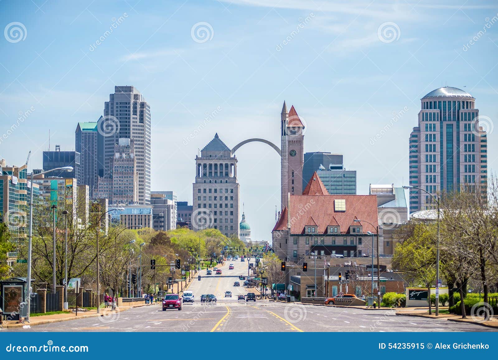 Saint Louis Missouri Downtown at Daylight Editorial Image - Image of ...