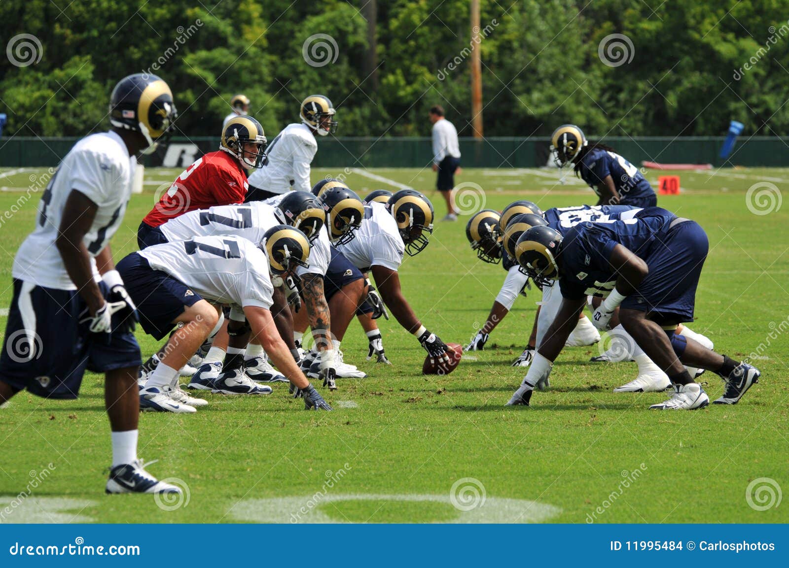 Saint Louis Rams Football Team during Practice Editorial Stock Image ...