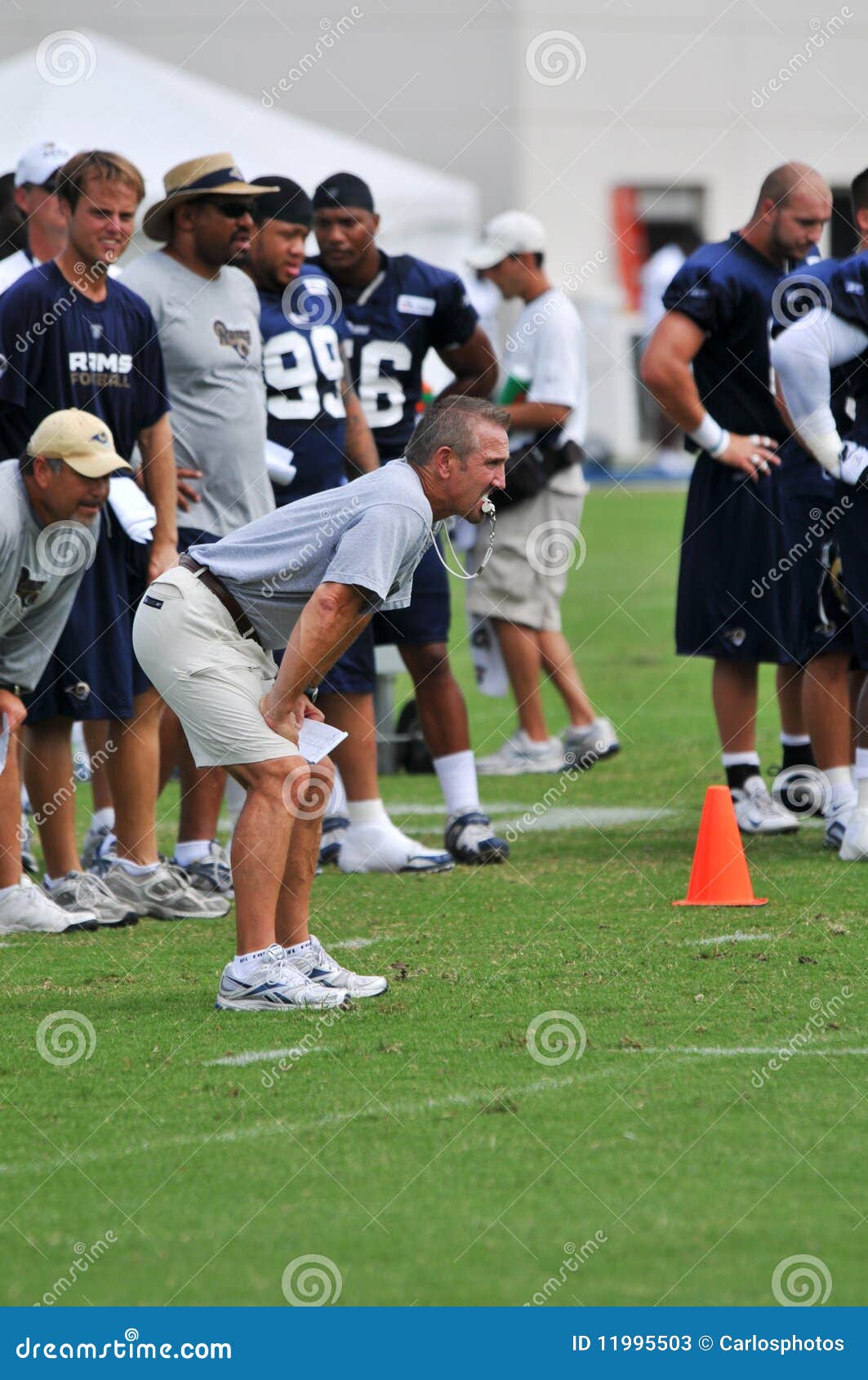 Saint Louis Rams Football Team during Practice Editorial Stock Photo ...