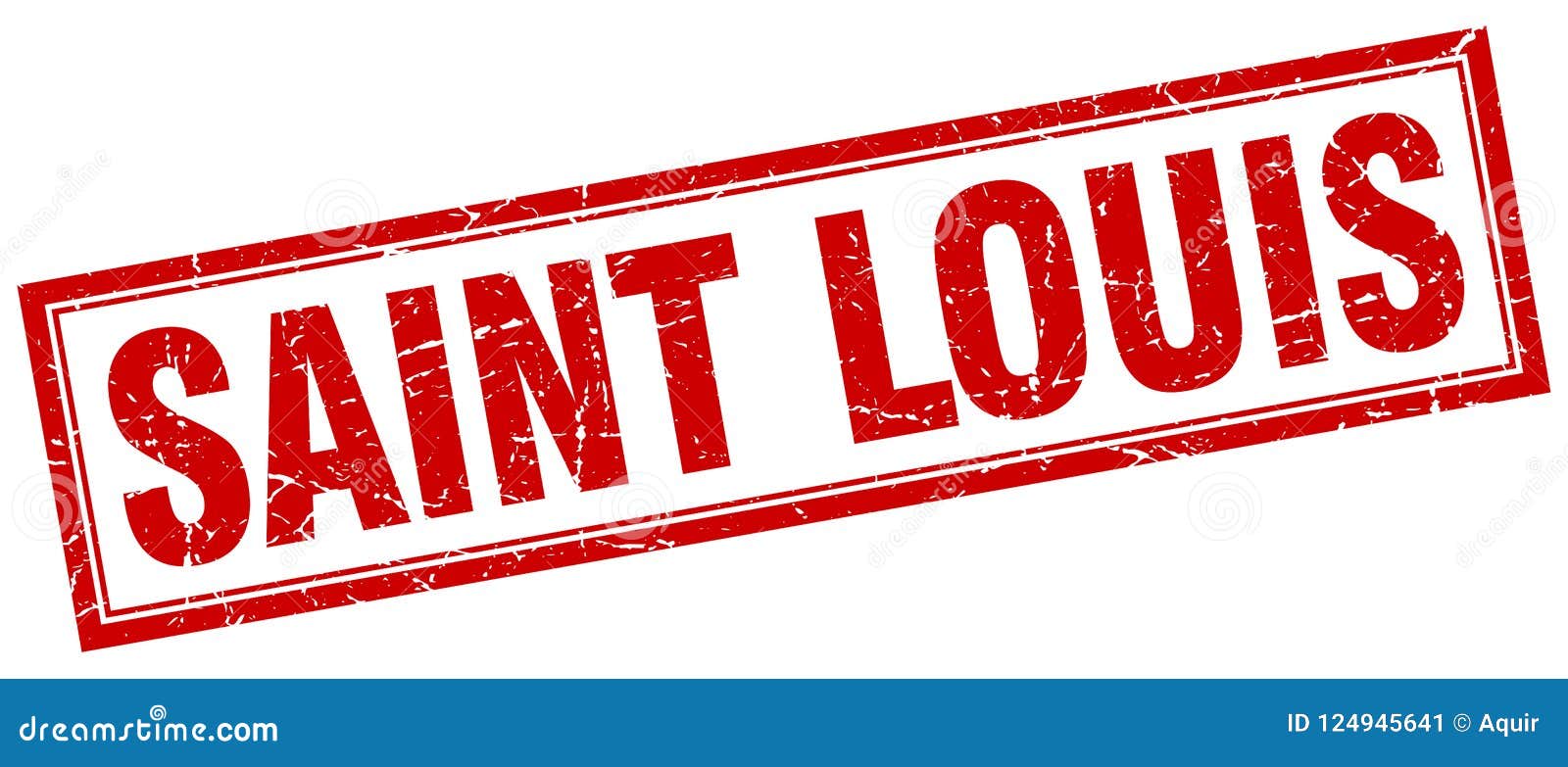 Saint Louis stamp stock vector. Illustration of travel - 124945641