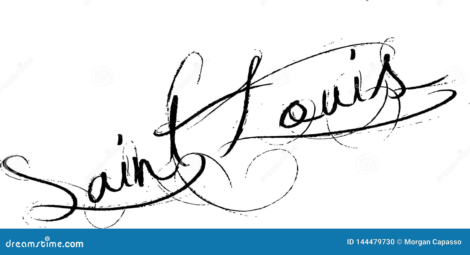 Saint Louis Text Sign Illustration Stock Vector - Illustration of seal ...