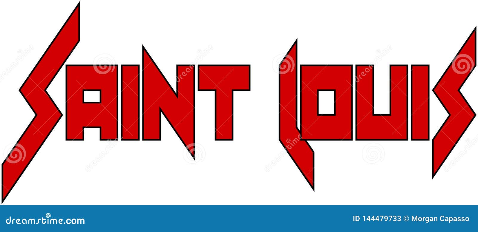 Saint Louis Text Sign Illustration Stock Vector - Illustration of ...