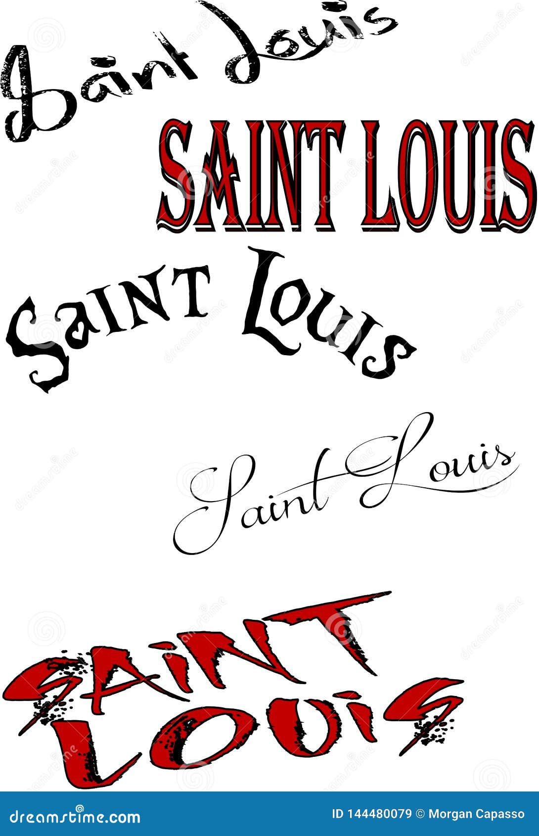 Saint Louis Text Sign Illustration Stock Vector - Illustration of ...