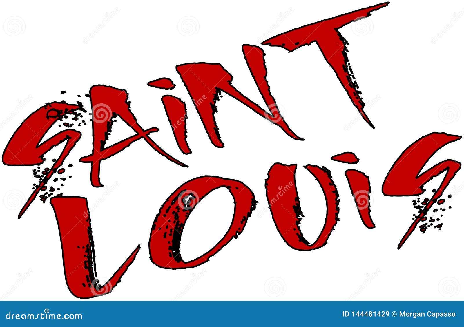 Saint Louis Text Sign Illustration Stock Vector - Illustration of seal ...