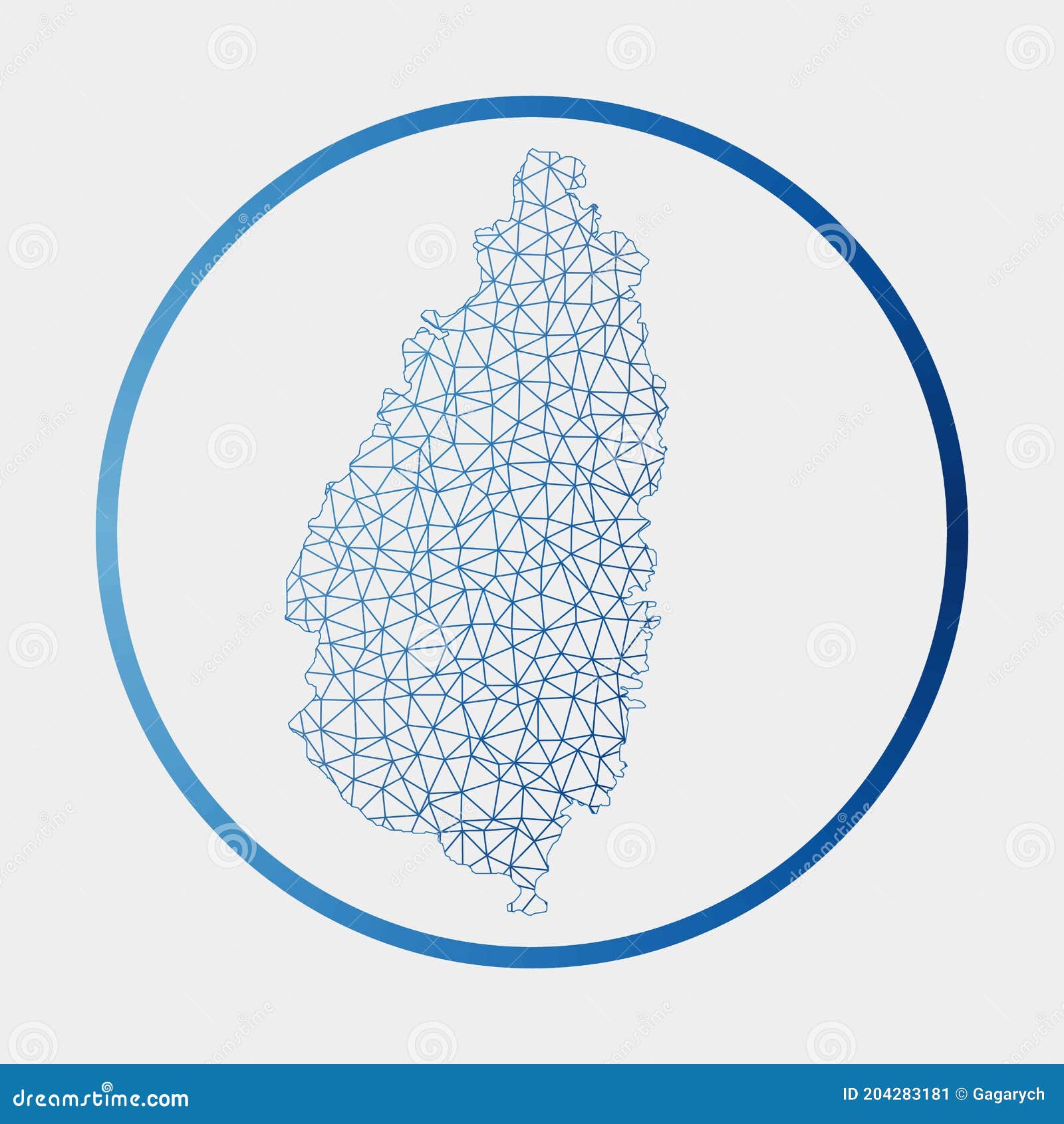 Saint Lucia icon. stock vector. Illustration of castries - 204283181