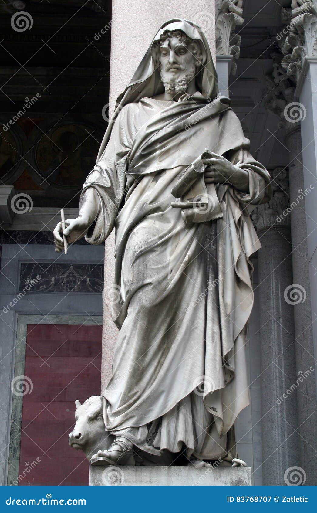 Saint Luke the Evangelist stock image. Image of sculpture - 83768707