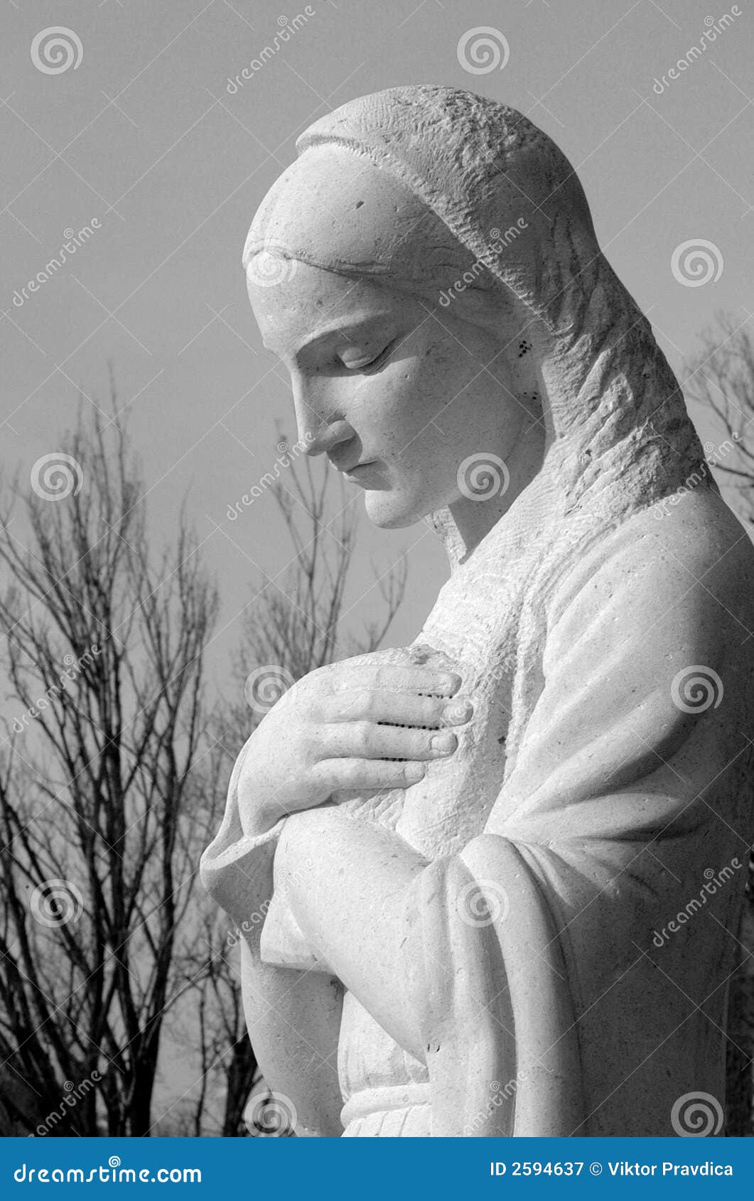 Saint Maria stock image. Image of religion, saint, white - 2594637