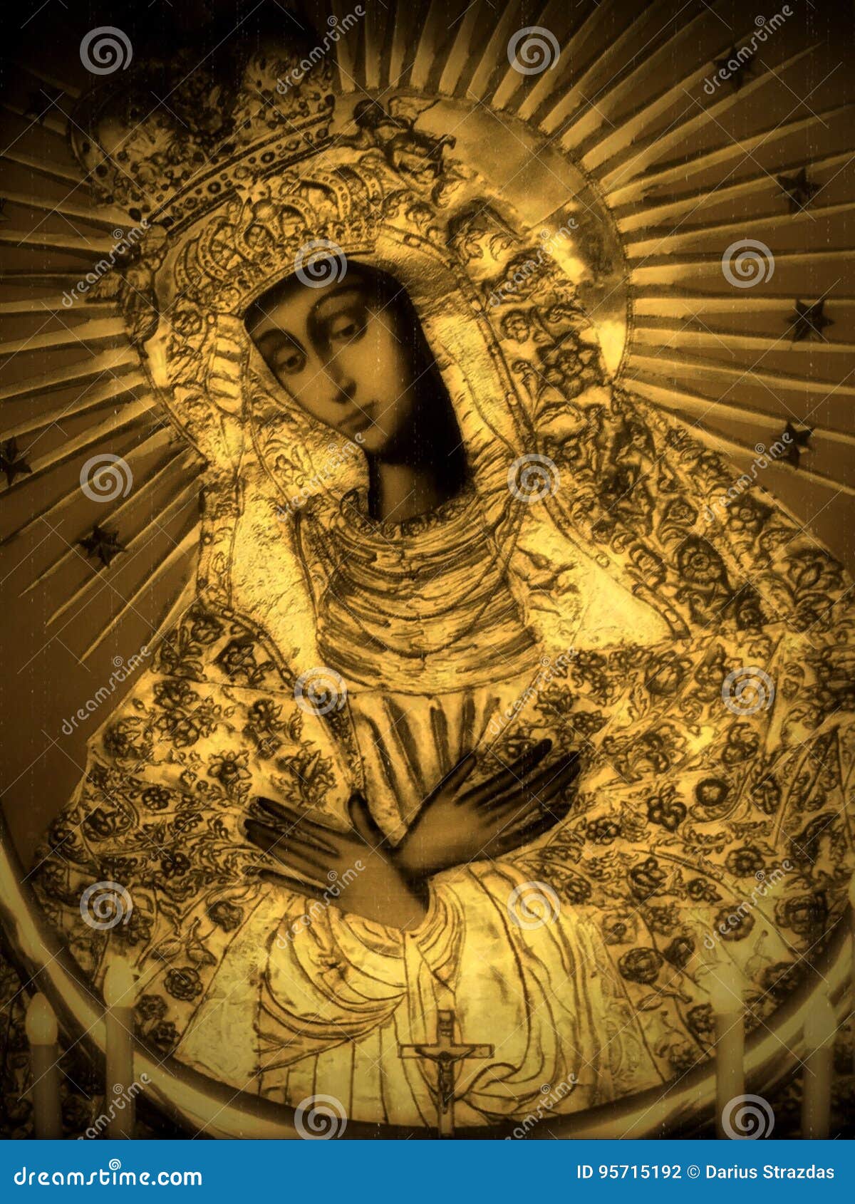 Saint maria icon stock photo. Image of maria, icon, christianity - 95715192