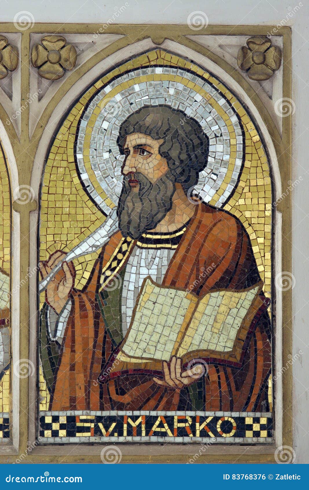 Saint Mark the Evangelist stock photo. Image of black - 83768376