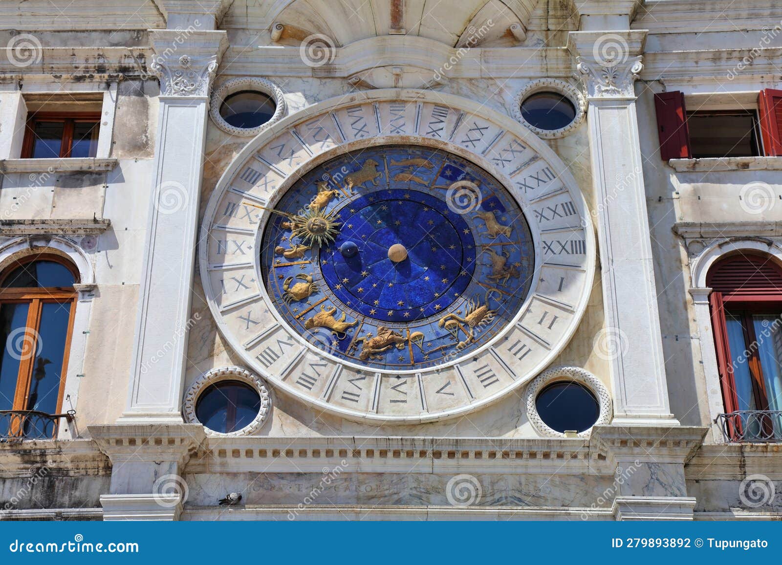 Saint Mark`s Astronomical Clock in Venice Editorial Photography - Image ...
