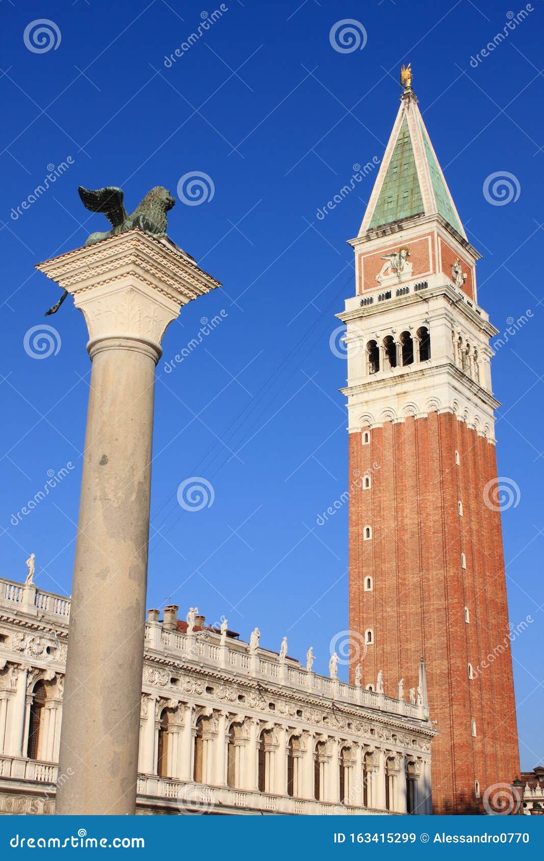 Vew Of St. Mark Tower From Kamerlengo Castle In Trogir Stock Image ...