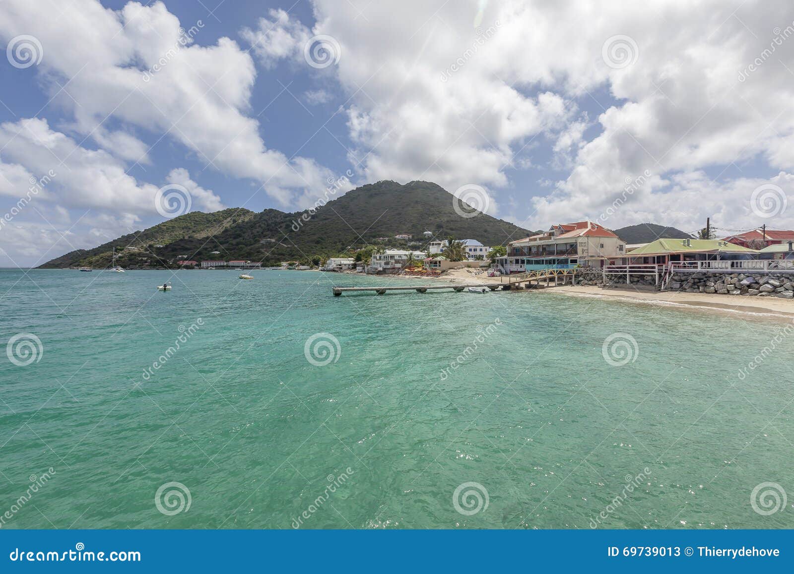 Saint Martin Beach editorial stock photo. Image of caribbean - 69739013
