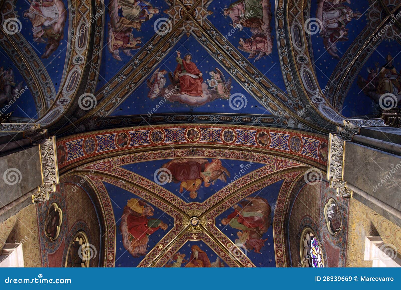 Saint Mary Above Minerva Interior Stock Image - Image of maria, mary ...