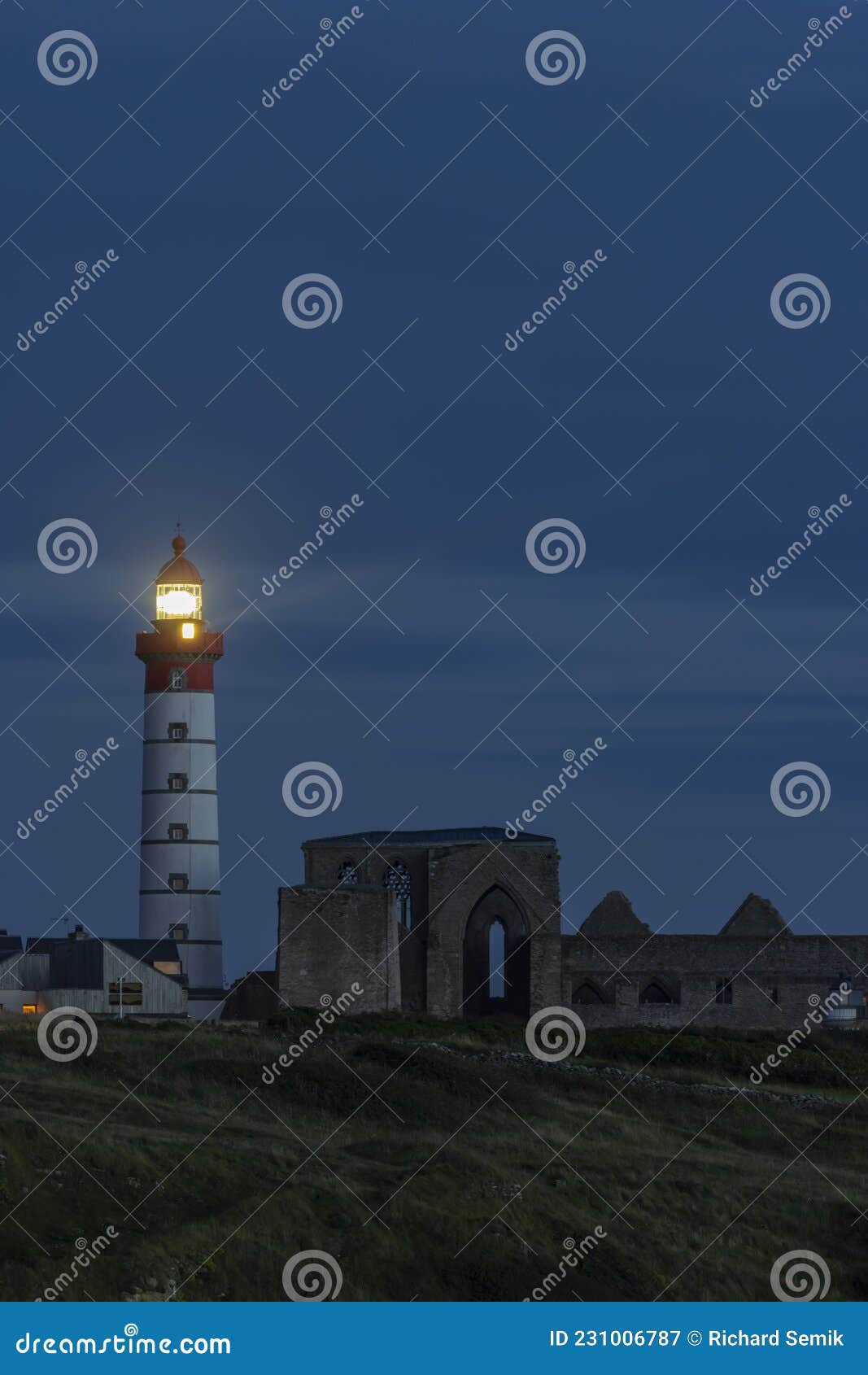 Saint-Mathieu Lighthouse, Pointe Saint-Mathieu in Plougonvelin ...