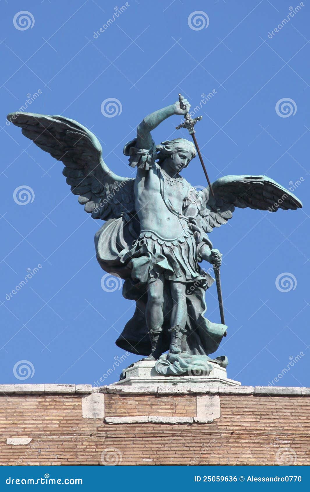 Saint Michael Archangel stock photo. Image of michael - 25059636