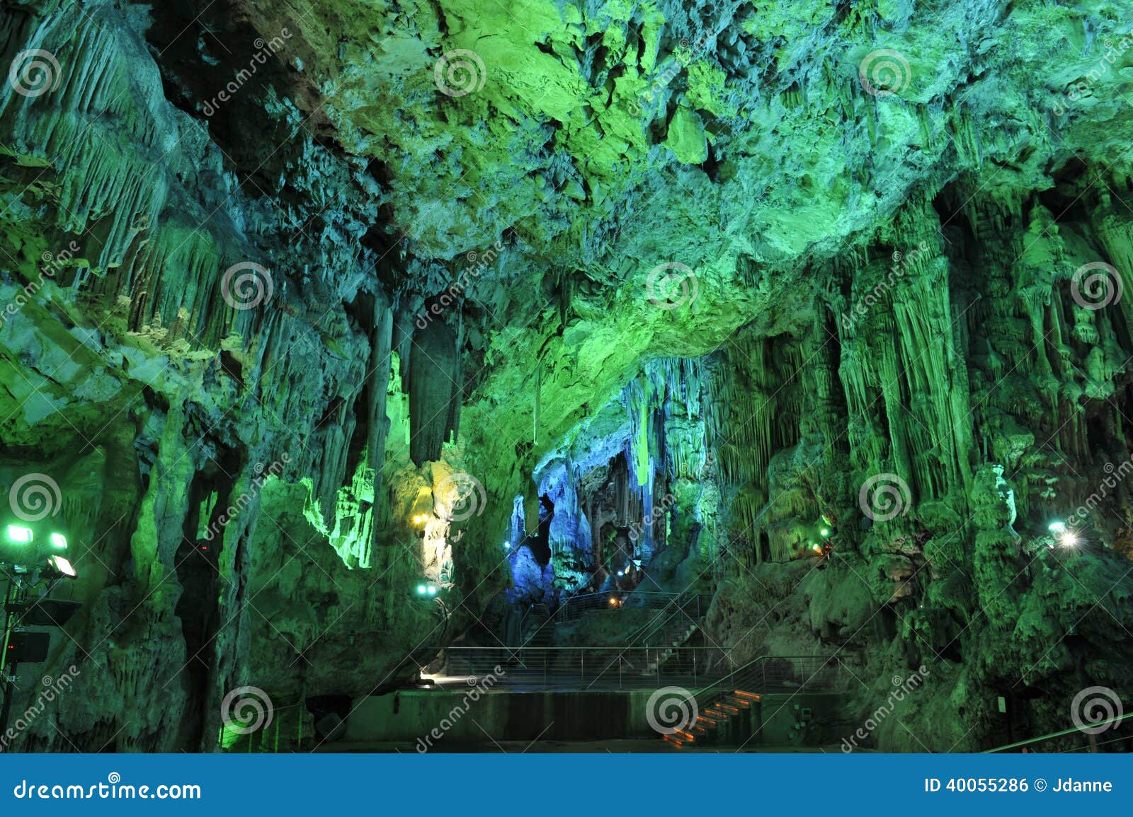 Saint Michaels Cave, Gibraltar Stock Photo - Image of gibraltar, cavern ...