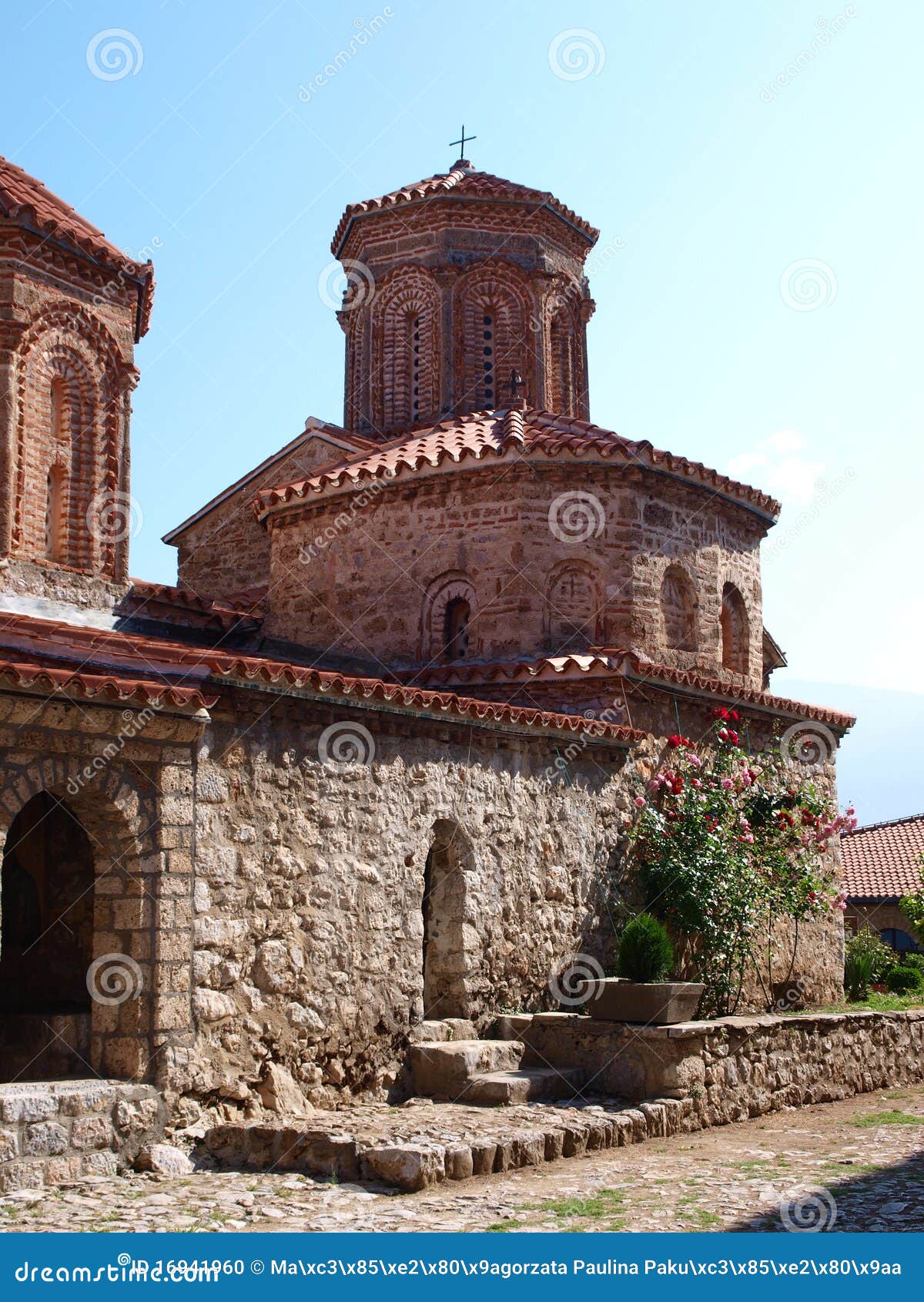 Saint Naum Monastery, Macedonia Stock Photo - Image of cross, monastery ...