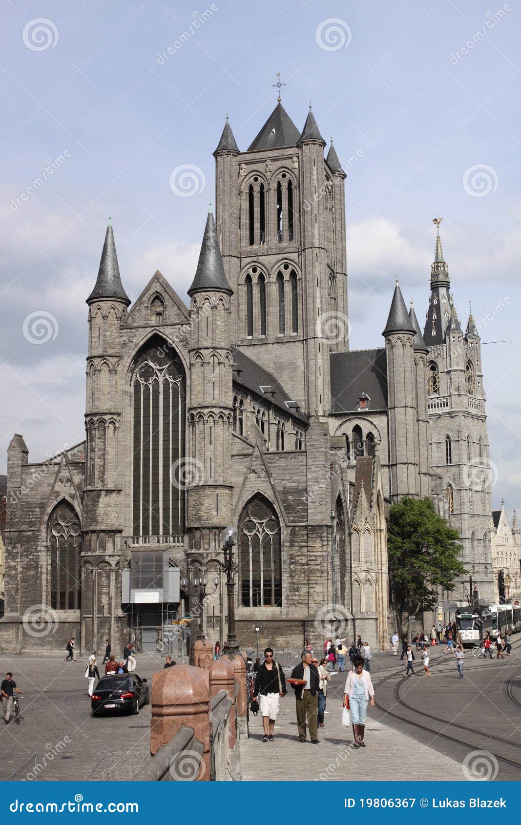 Saint Nicholas Church, Ghent Editorial Photography - Image of tourist ...