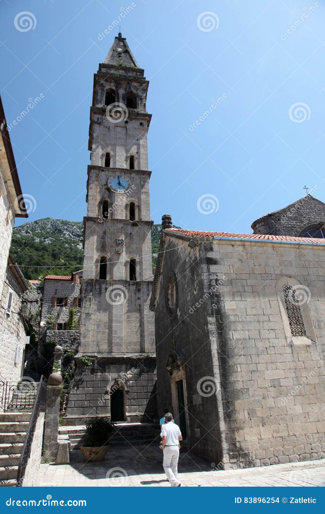 Saint Nicholas Church, Perast, Montenegro Editorial Stock Image - Image ...