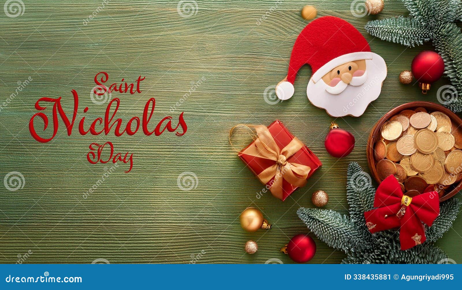 Saint Nicholas Poster Design Stock Illustration - Illustration of ...