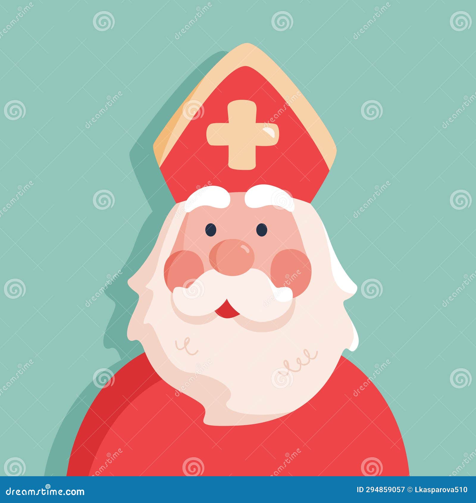 Saint Nicholas or Sinterklaas Vector Stock Vector - Illustration of ...