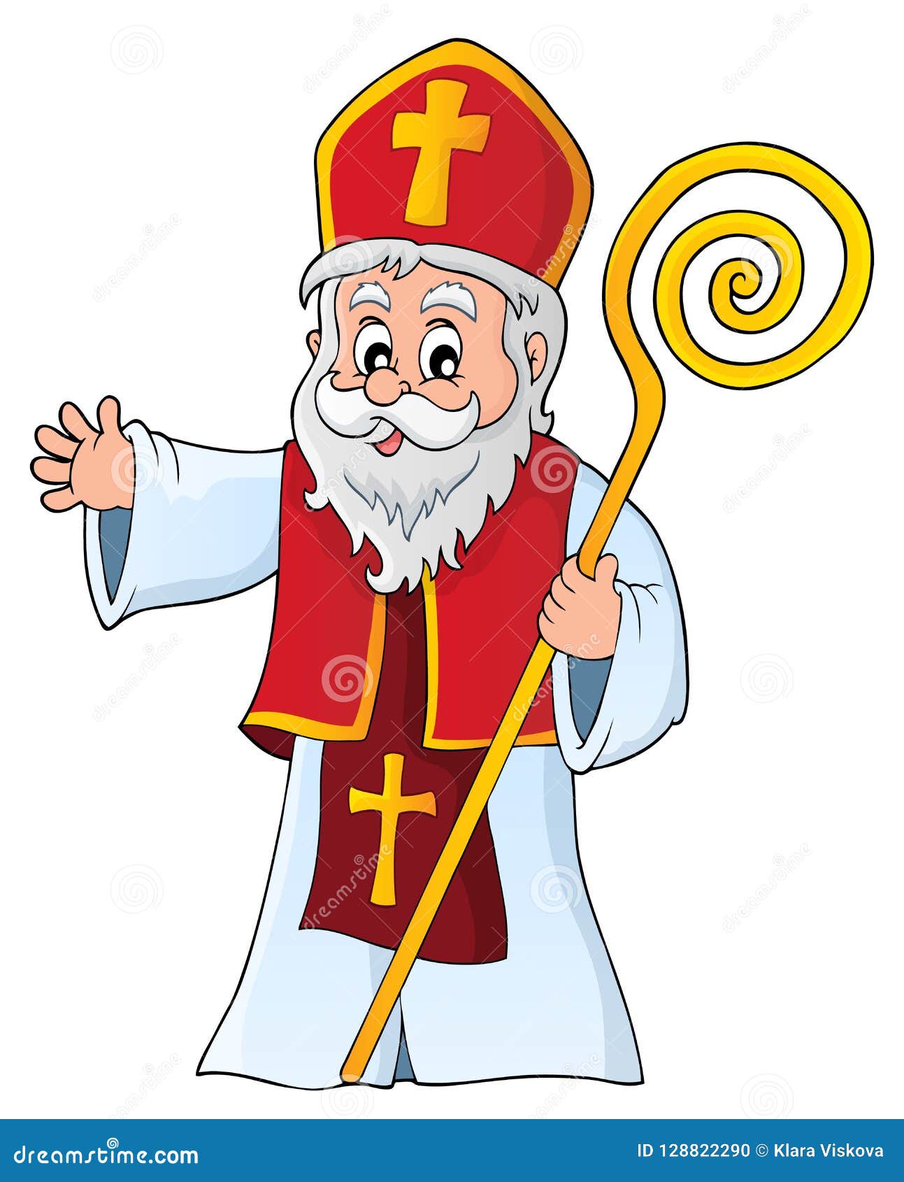 Saint Nicholas Sinterklaas Bishop Of Myra On The Horse And Bike Vector ...