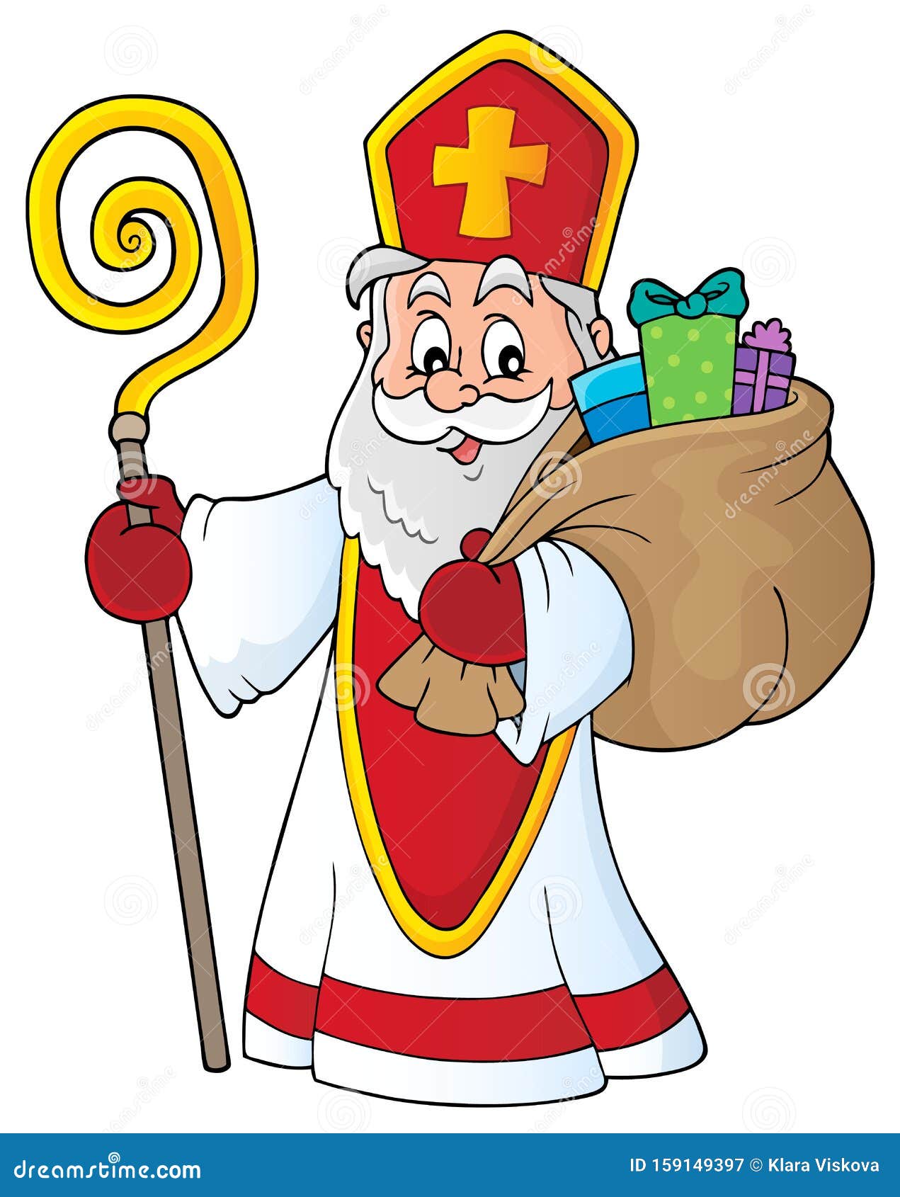 Saint Nicholas Or Sinterklaas His Horse And Helpers Zwart Piet On Board ...